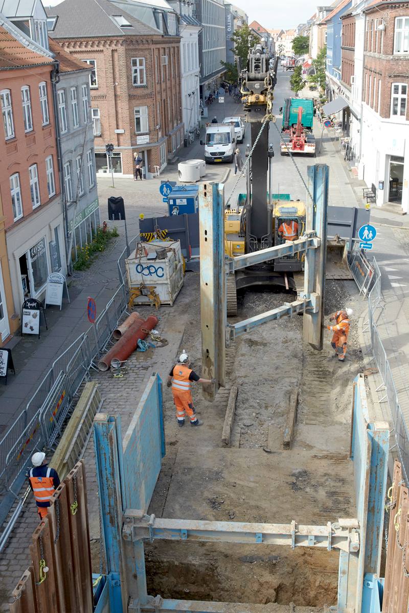 Per Aarsleff A/S - Ledningsarbejder i Aarhus C